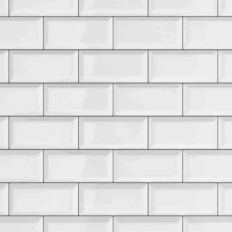 White Tile Wallpaper - Etsy