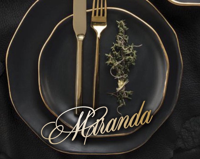 Wedding Place Cards , Personalized Place Cards , Place Names , Wood ...