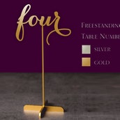 Table Number Golden Table Numbers Table Numbers With Base - Etsy