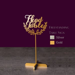 Head Table Freestanding Wooden Sign Table Sign "head Table "-please ...