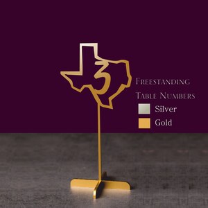 Texas Gold Table Number. Gold Table Numbers.table Numbers .wedding ...