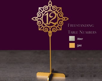 Table Numbers.gold Table Numbers. Table Numbers With Base | Etsy