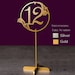 Table Numbers.gold Table Numbers. Table Numbers With Base .wedding ...