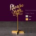 Golden Table Sign "please Sign" - Freestanding Table Sign "please Sign ...