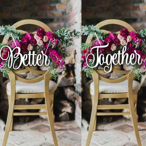 Better Together Chair Sign - Etsy