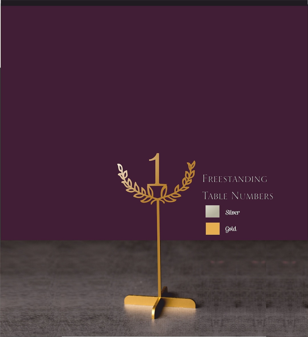 Table Number -wedding Table Numbers -gold Table Numbers With Base ...