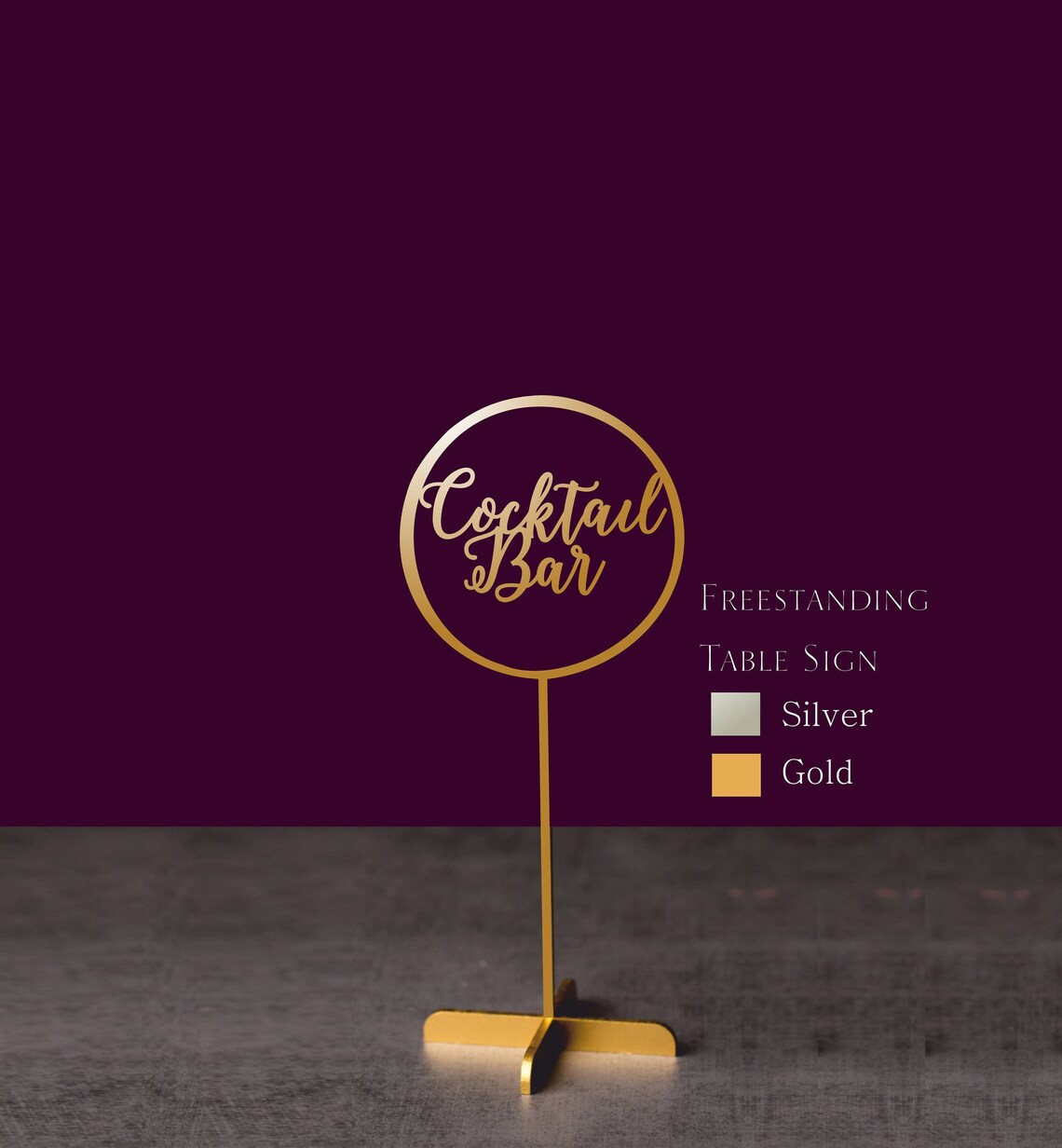 Wooden Table Sign Cocktail Bar Freestanding - Etsy