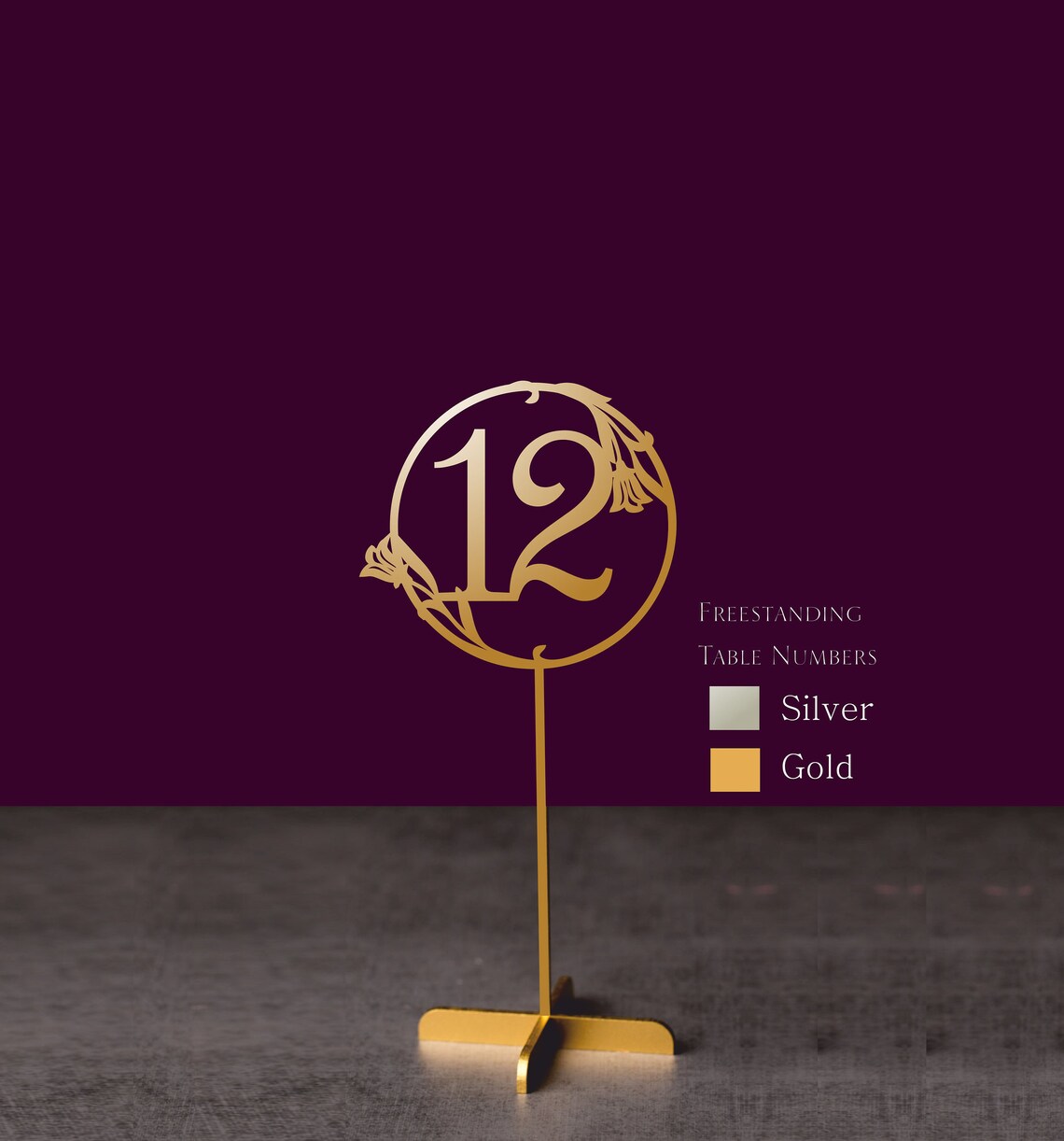 Table Numbers.gold Table Numbers. Table Numbers With Base | Etsy