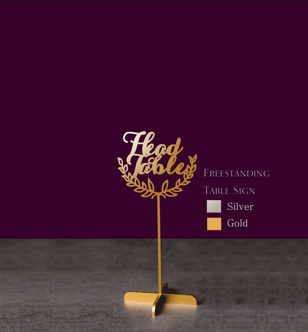 Head Table Freestanding Wooden Sign Table Sign "head Table "-please ...