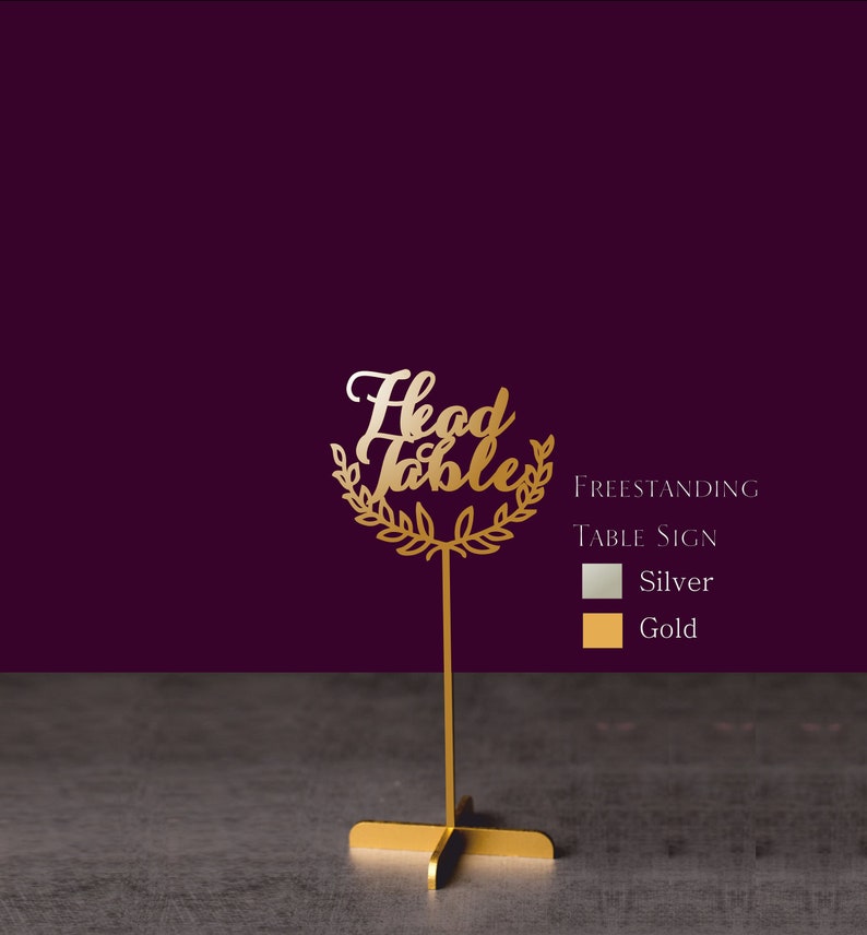 Head Table Freestanding Wooden Sign Table Sign head - Etsy