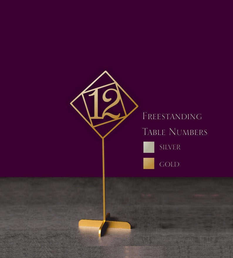 Table Numbers.wedding Table Numbers.table Numbers.gold Table Numbers ...