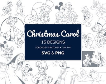 Christmas Carol Svg | Etsy