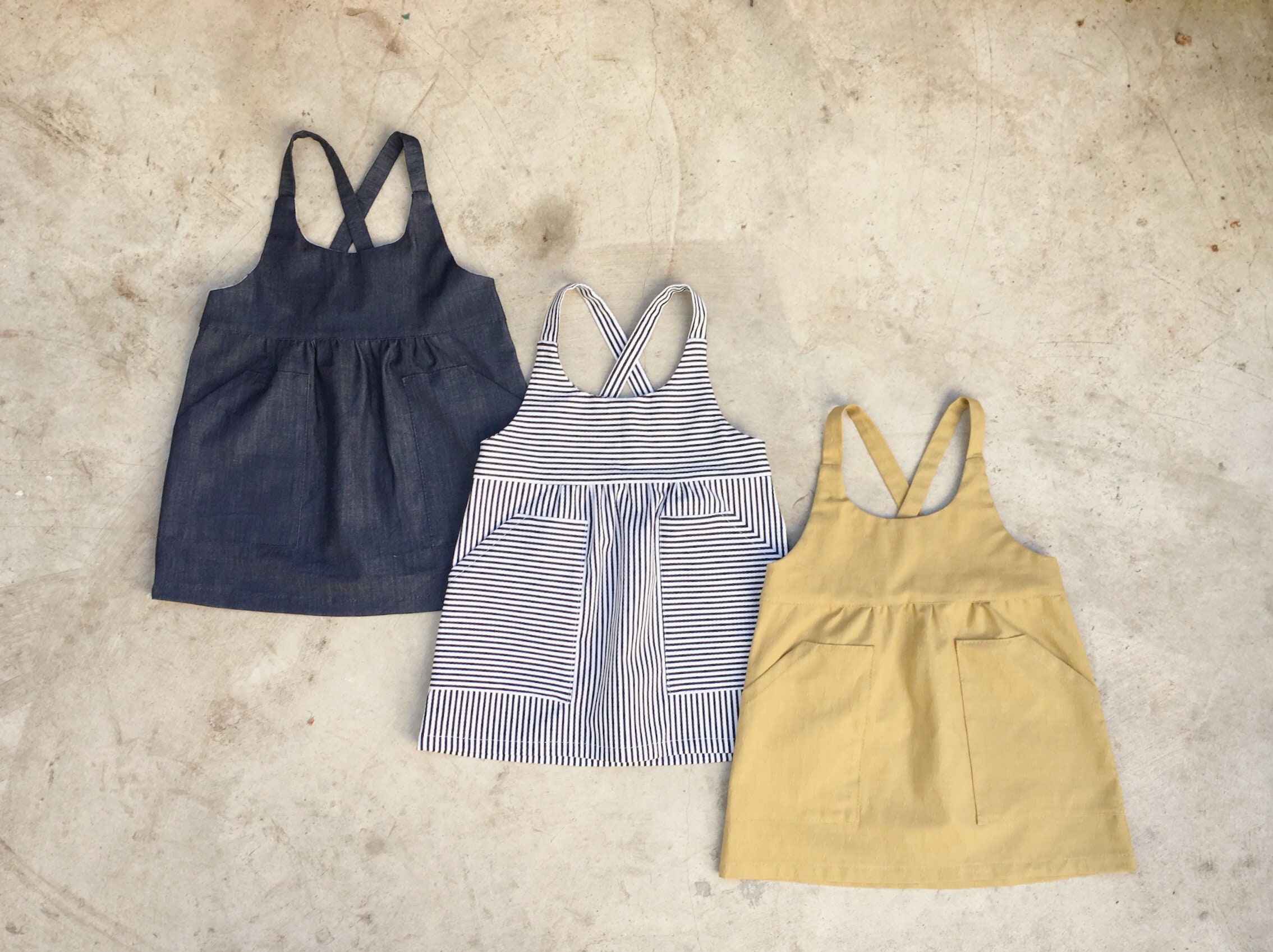 Overall Dress, PDF Sewing Pattern, Sizes From 1 to 7 Years - Etsy