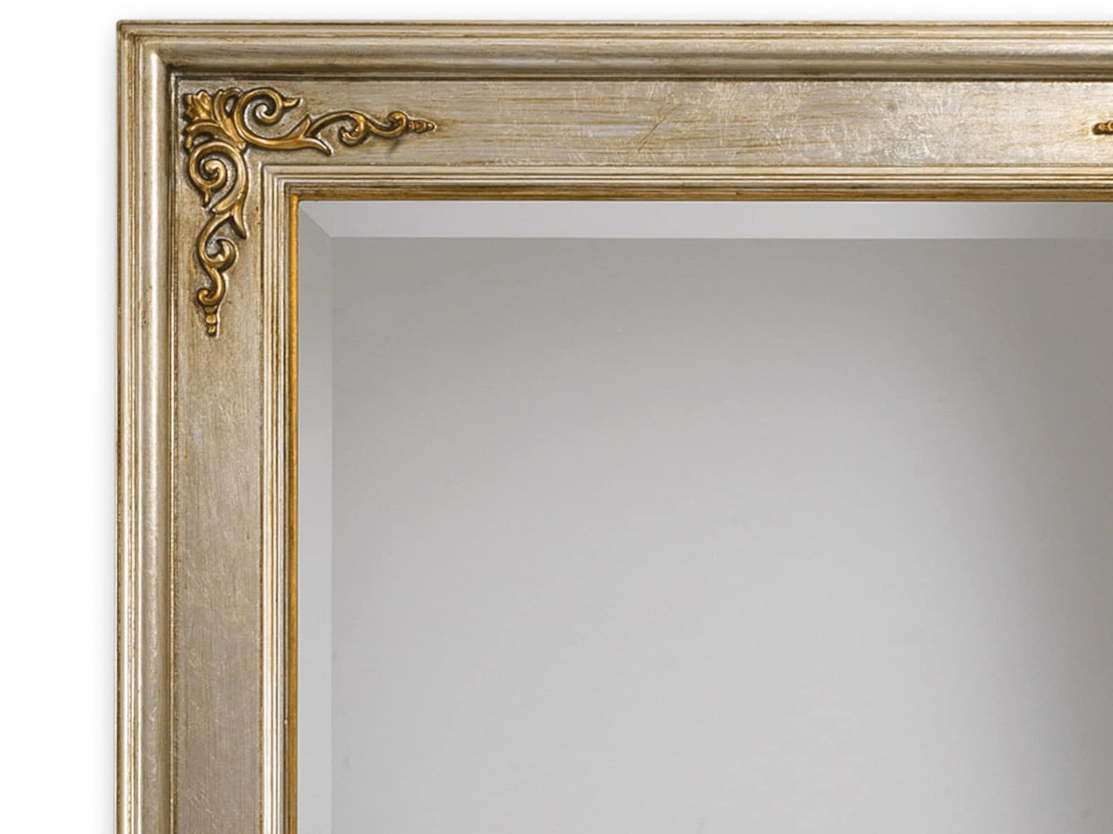 Classic 19th Century Italian Style Mirror Silver Leaf Antique Made in ...