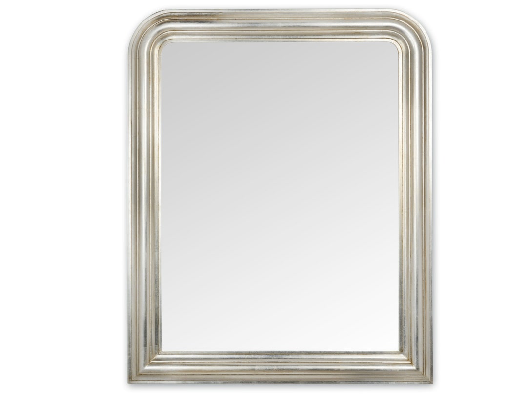 Louis Philippe Antique Silver Classic Style Mirror - Made in Italy ...
