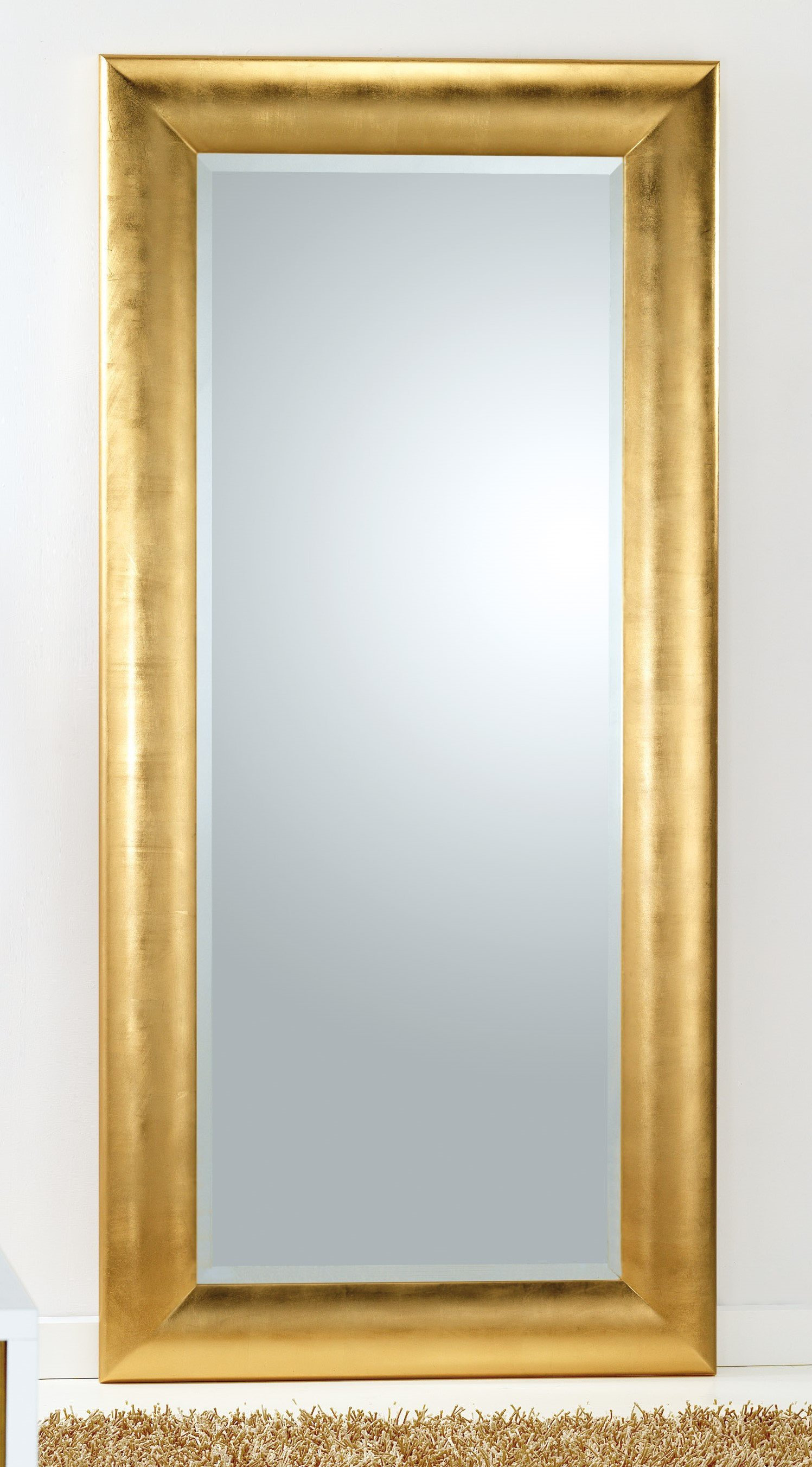 Full Length Mirror Gold Leaf Frame - Entryway Large Mirror - Dressing ...
