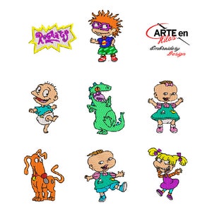 Rugrats Embroidery Pack 8 Designs - Etsy