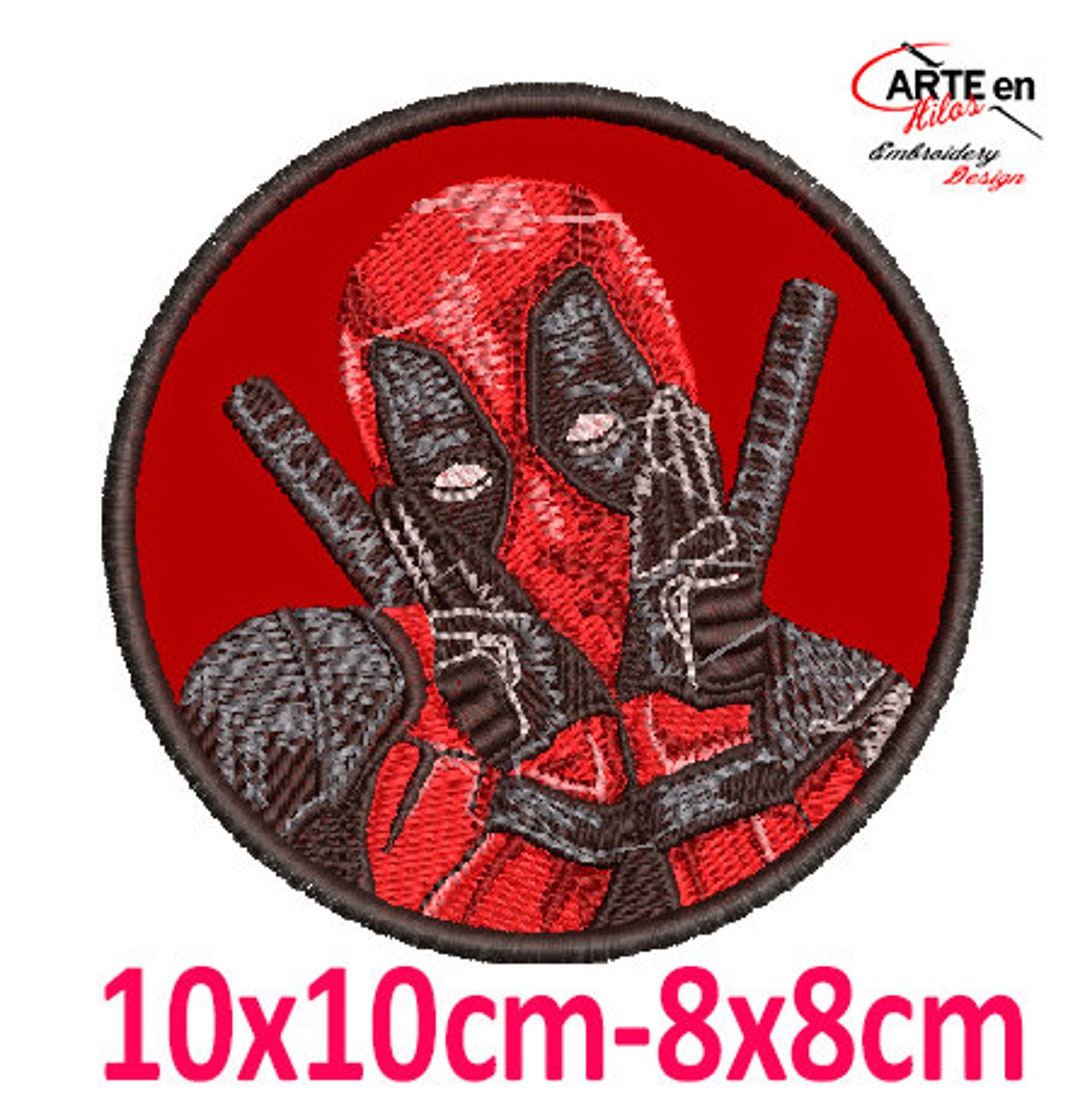 Deadpool Design Embroidered Patch - Etsy