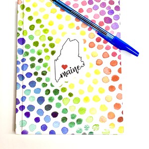 My Heart's in Maine Sticker Great Decal for Laptop, Water Bottles ...