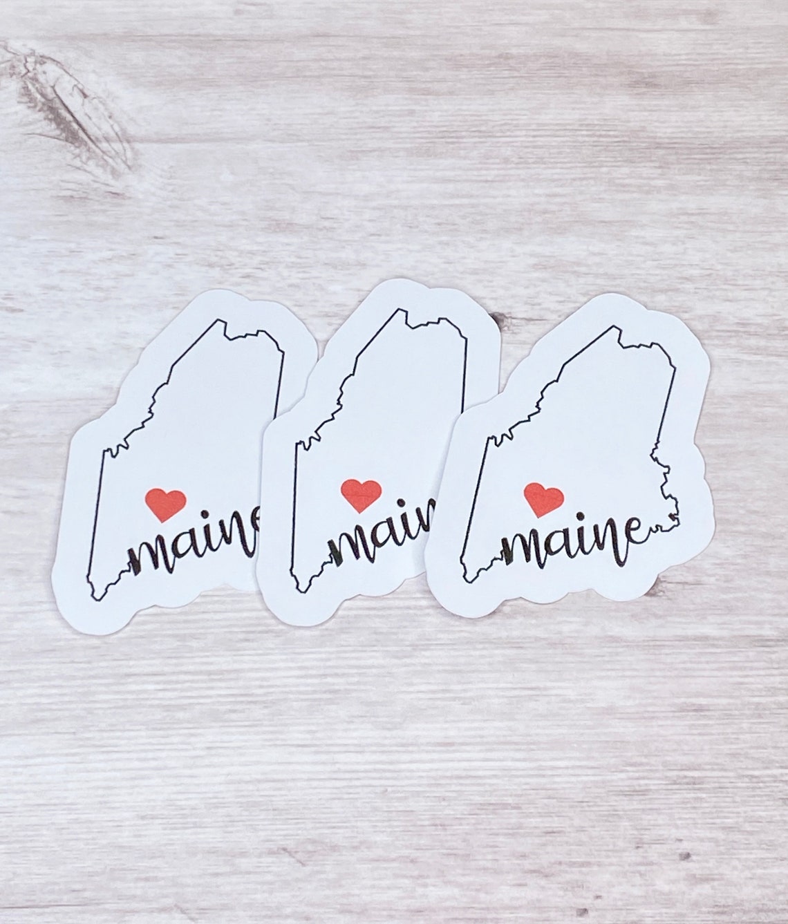My Heart's in Maine Sticker Great Decal for Laptop, Water Bottles ...