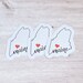 My Heart's in Maine Sticker Great Decal for Laptop, Water Bottles ...