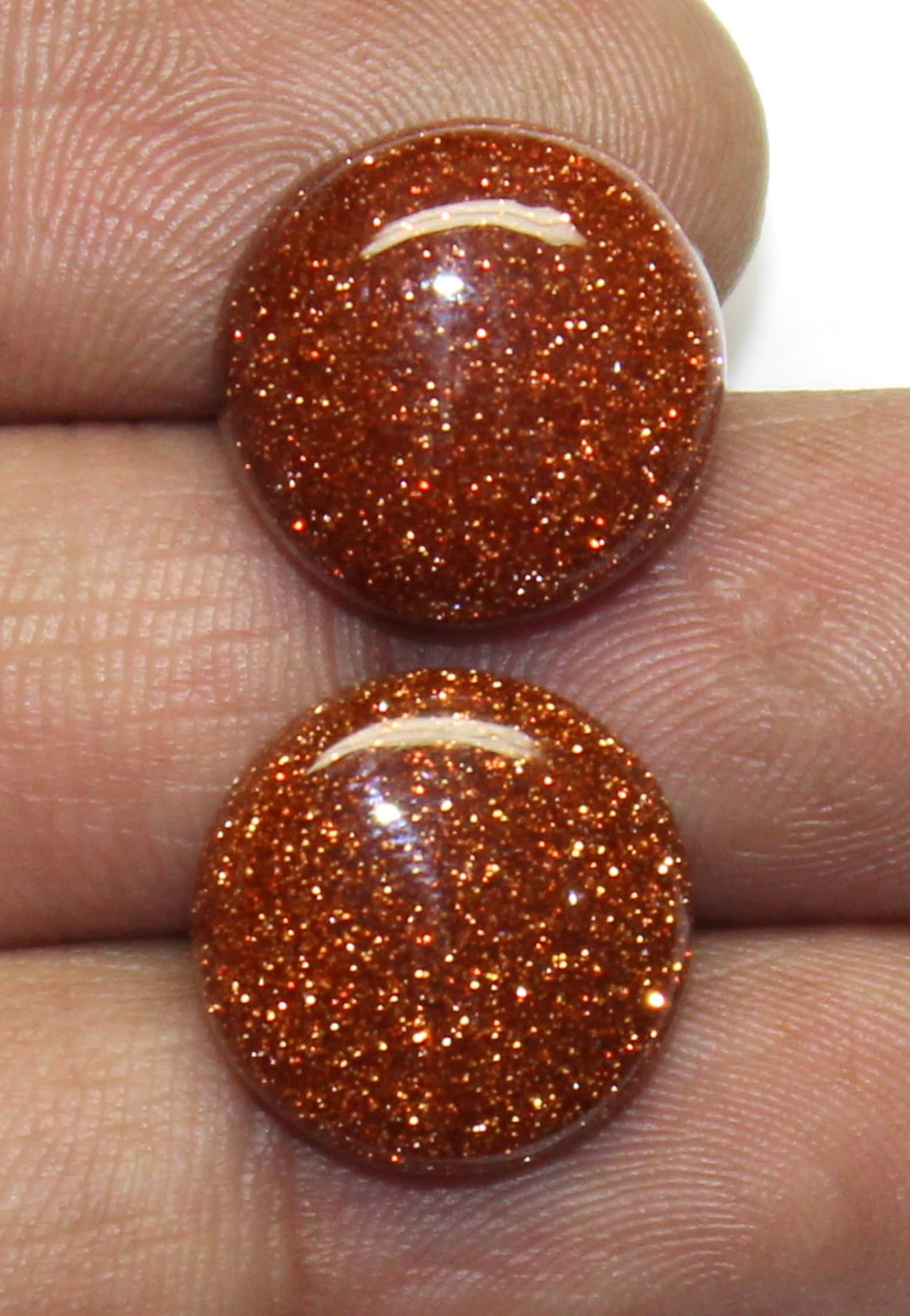 Golden Sunstone Pair Loose Stone Amazing Sunstone Cabochon 15 - Etsy