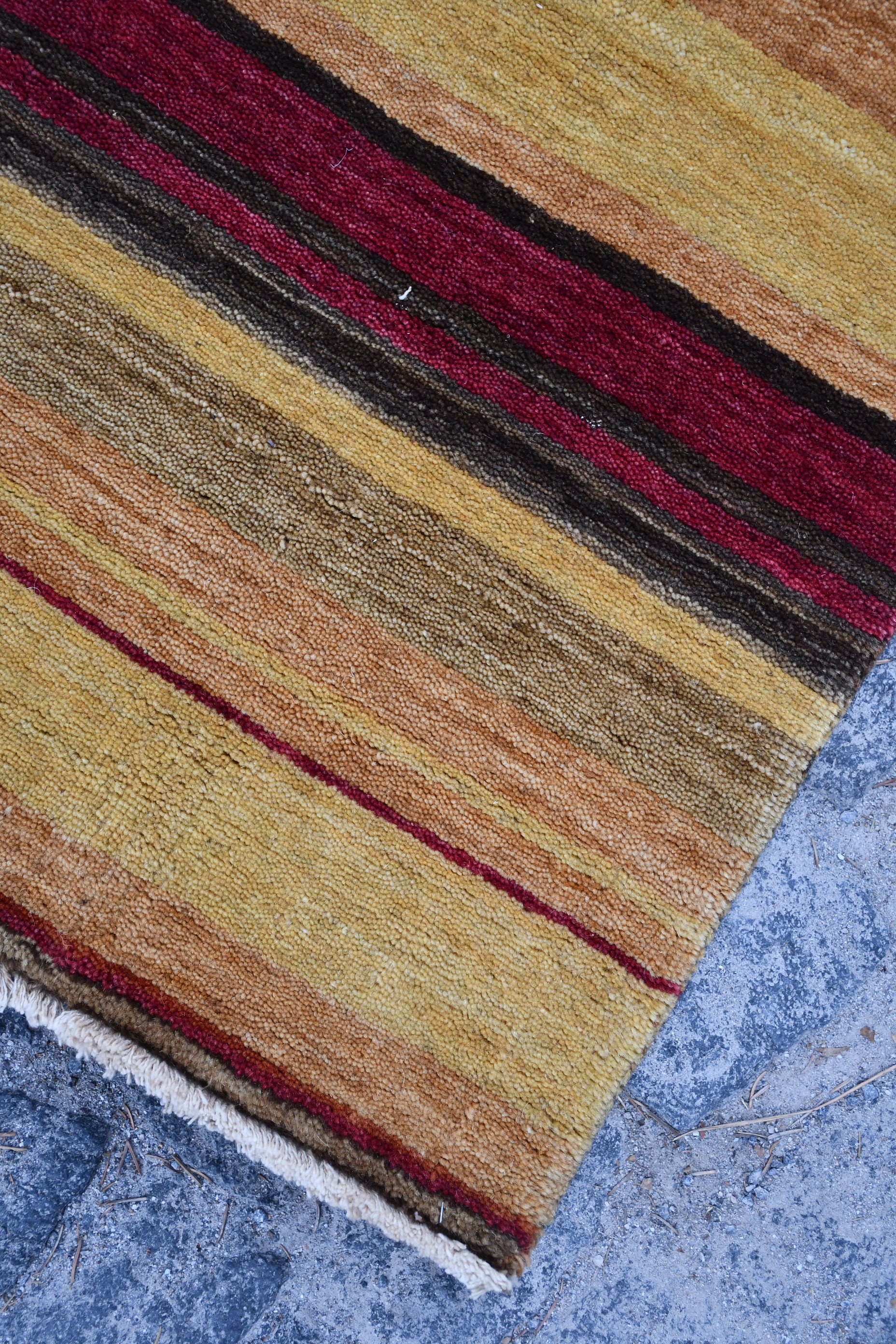 Runner Rug Striped Rug Hallway Rug Orange Rug 2.6 x 11.3 | Etsy