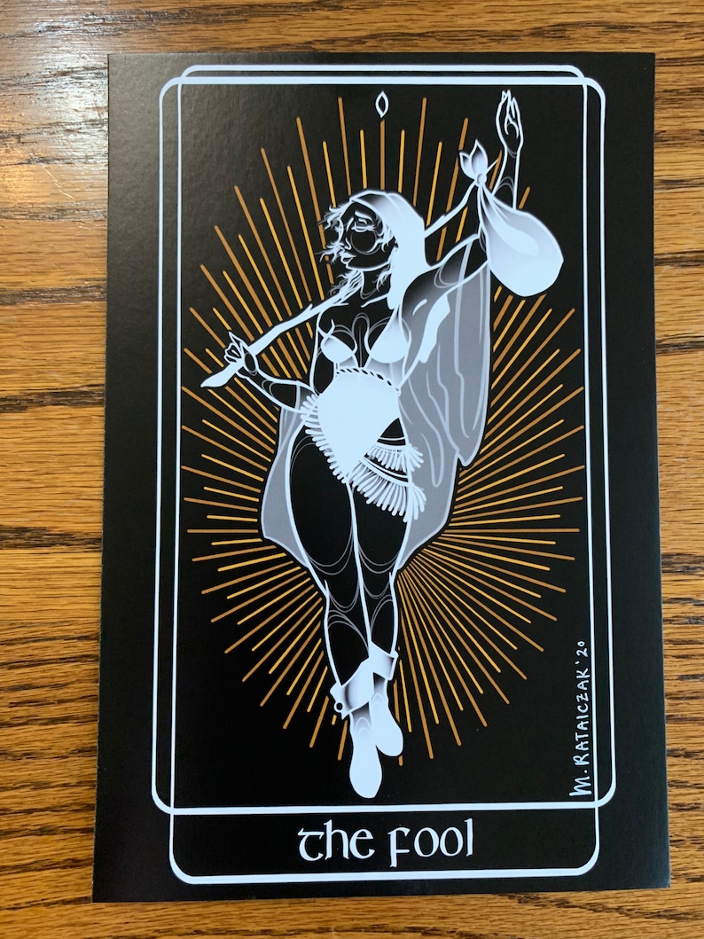 THE FOOL Tarot Print | Etsy