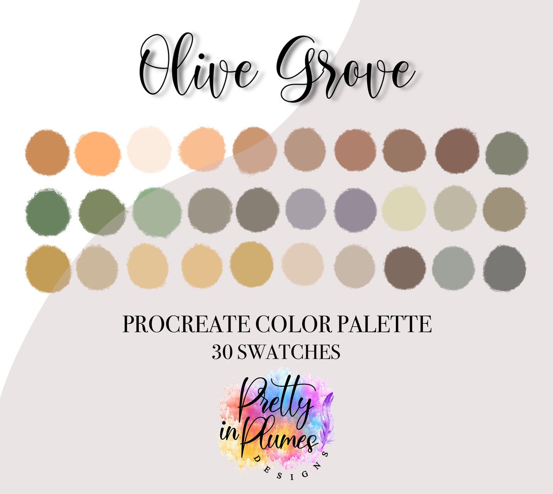 Olive Grove Procreate Color Palette Digital Download - Etsy UK