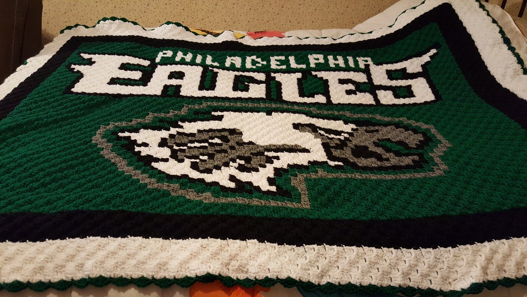 Philadelphia Eagles Afghan...2018 Super Bowl Winners! - Etsy