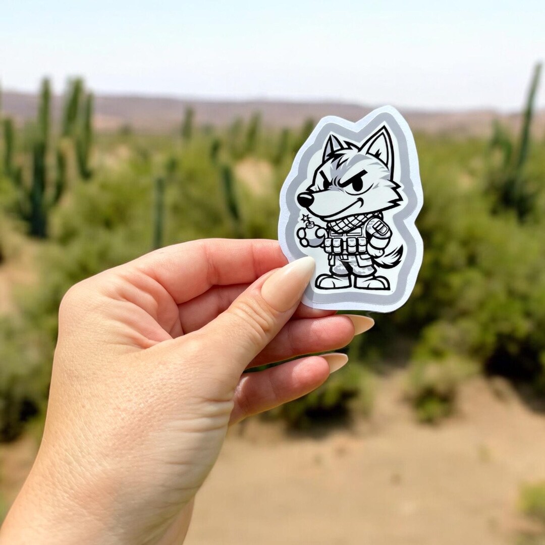 Wildin Coyote Sticker EOD Bomb Squad - Etsy