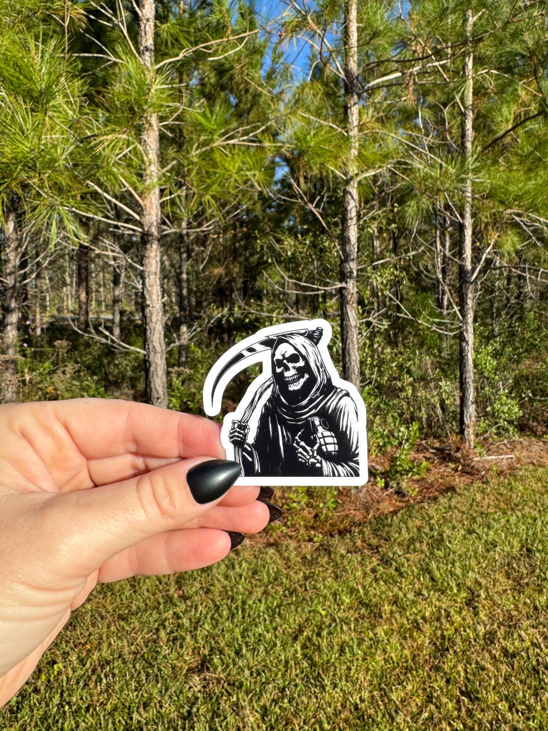 Grim Reaper Sticker EOD Bomb Squad - Etsy