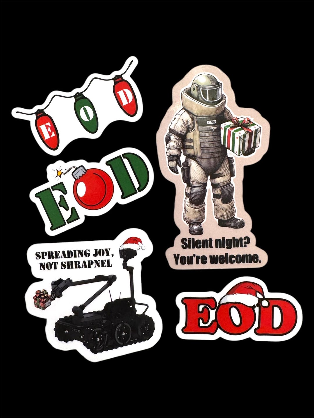 EOD Holiday Sticker Bundle Bomb Squad Holiday Christmas Gift - Etsy