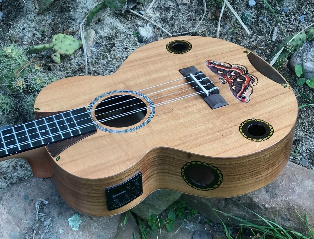 Baritone 5-string Ukulele Acoustic/electric Acacia: Deluxe Cecropia ...