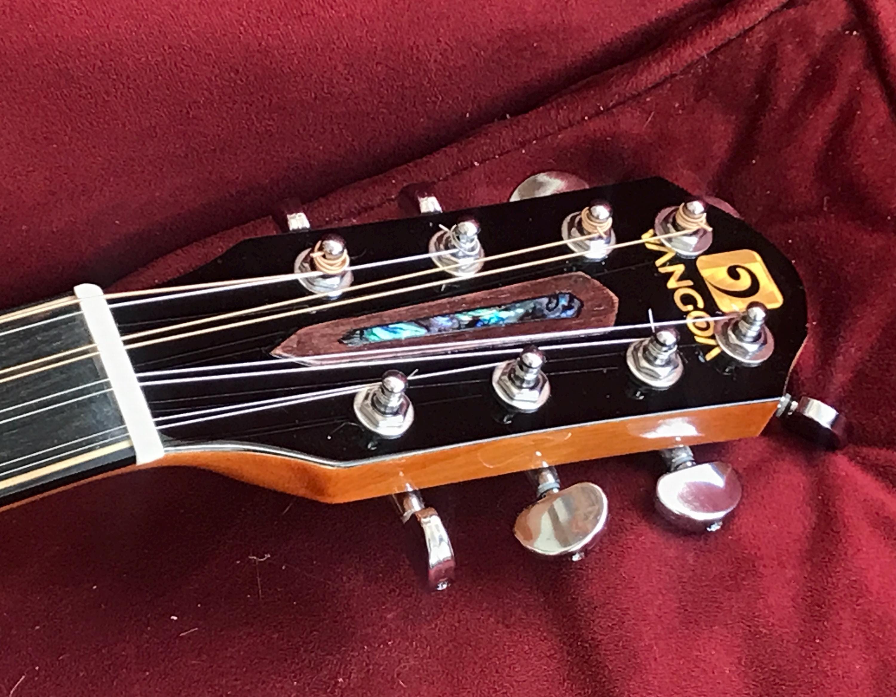 Octave Mandolin / Irish Bouzouki Hybrid - 3/4 Size Vangoa Guitar Walnut ...