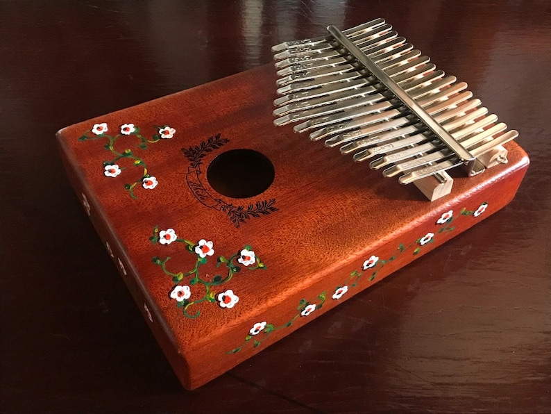 Hand-decorated Kalimba Daisy Vine Design - Etsy