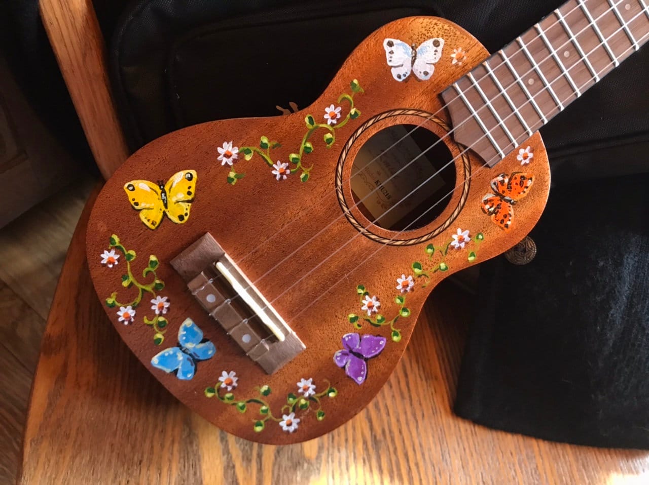 Hand-painted Tenor Concert Soprano or Baritone Ukulele: - Etsy