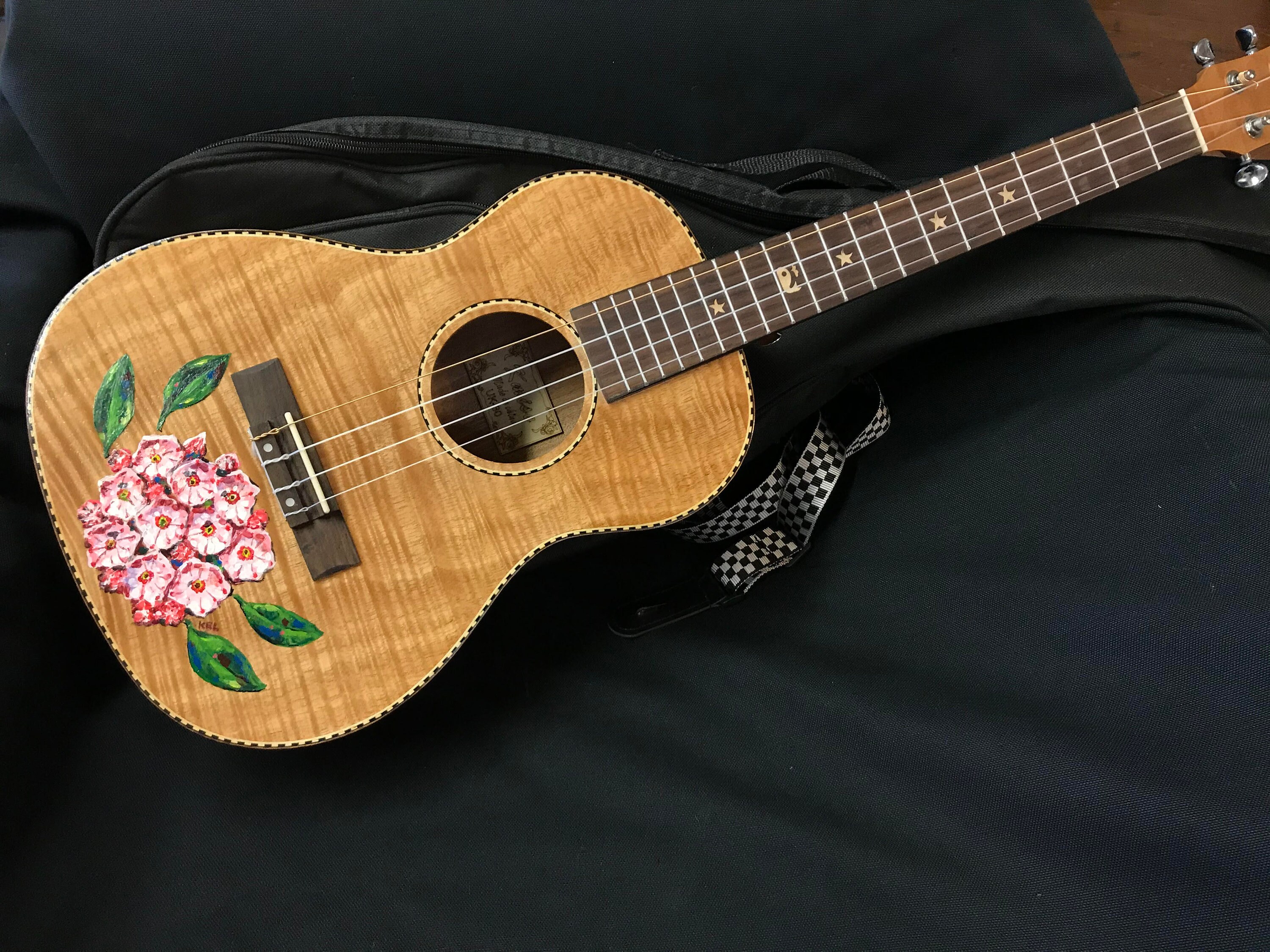 Mountain Laurel Design Baritone Tenor or Concert Okoume Wood | Etsy