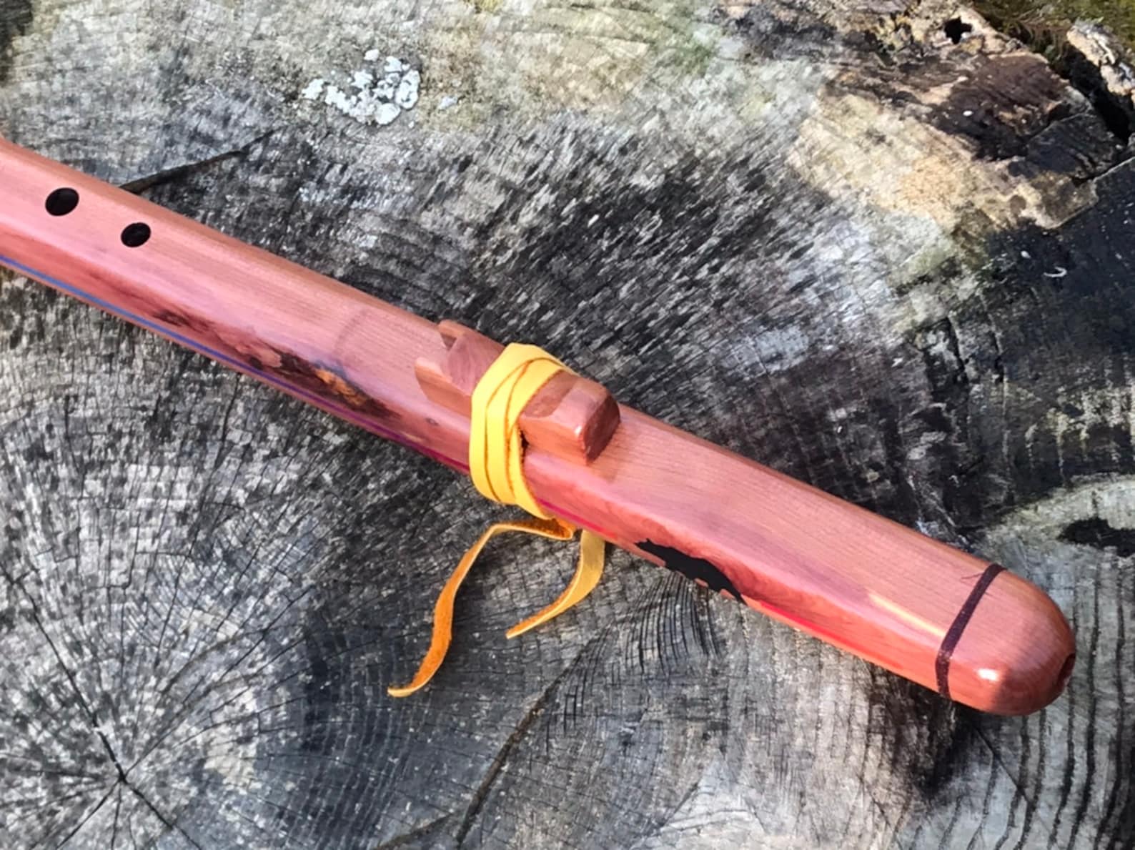 Native-american Style Cedar Flute - Sunrise Design - Etsy