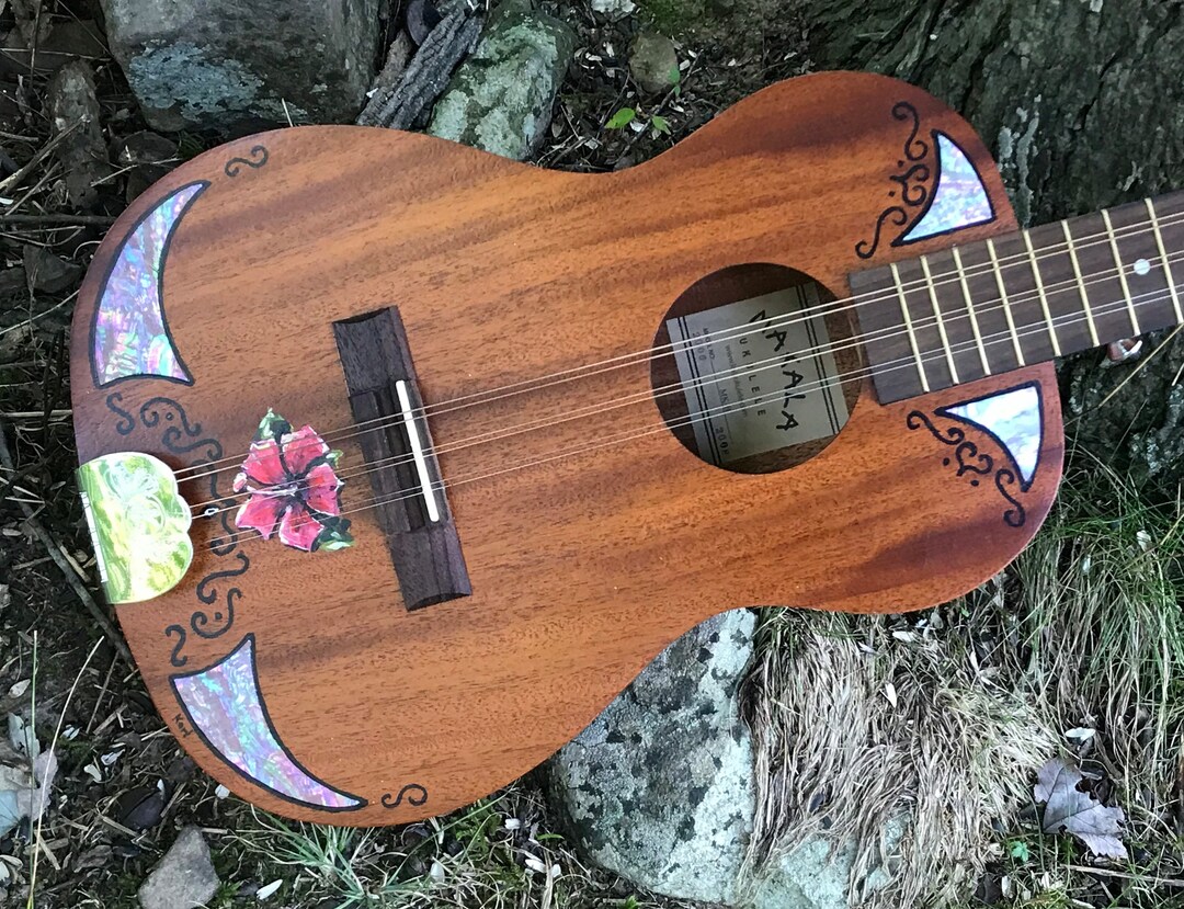 Octave Mandolele / Bouzouki Hybrid Hibiscus Abalone Design - Etsy