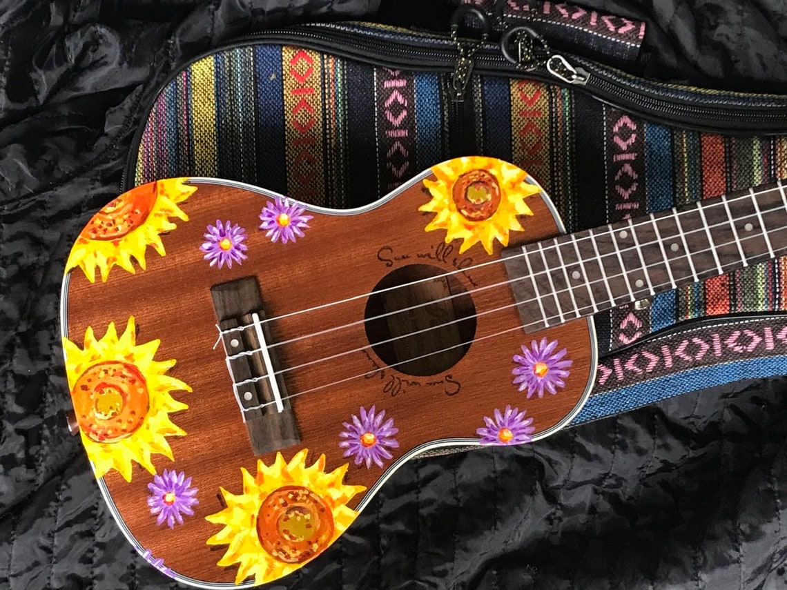 Hand-painted Baritone Tenor Concert or Soprano Ukulele: - Etsy