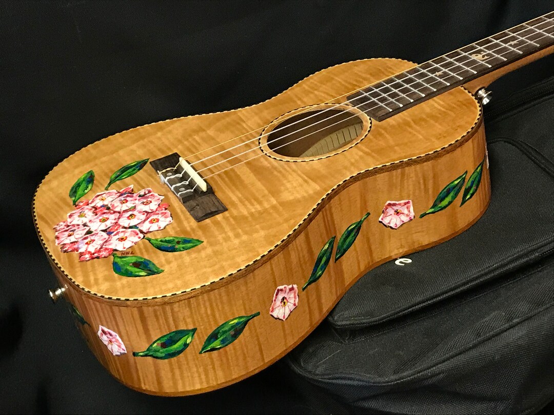 Mountain Laurel Design Baritone Tenor or Concert Okoume Wood - Etsy