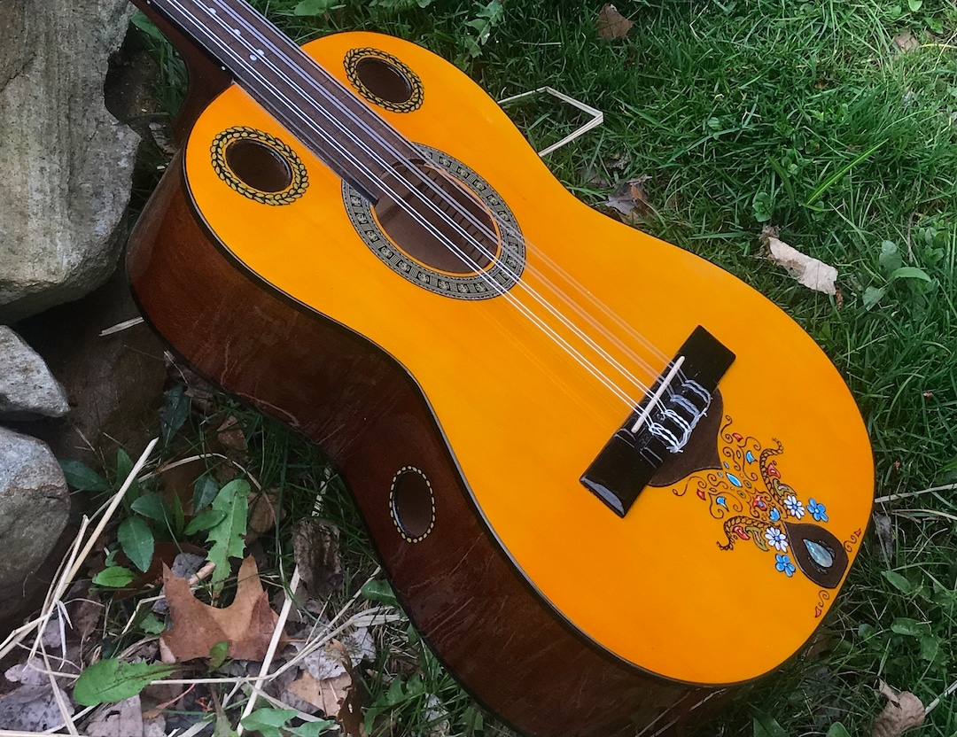Oud Guitar Hybrid: (new Ibanez) Abalone and Scroll Design - Etsy