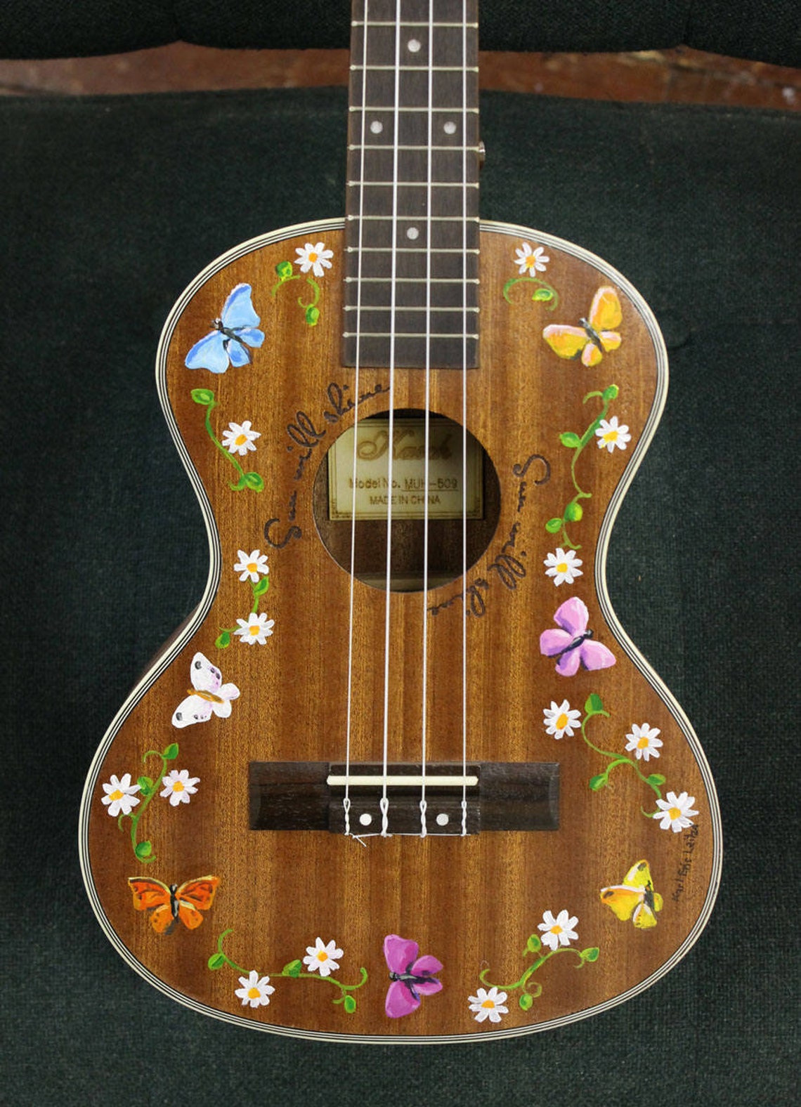 Hand-painted Tenor Concert Soprano or Baritone Ukulele: - Etsy