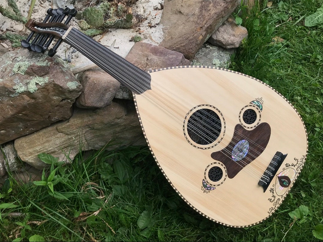 Arabic Oud: Turkish Oud With Abalone/scroll Design - Etsy