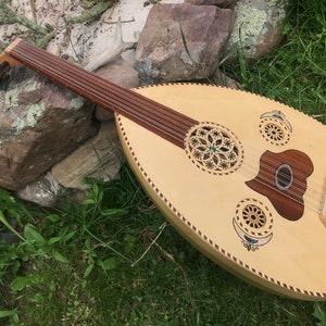 Arabic Oud: Beginner Oud With Abalone/scroll Design - Etsy