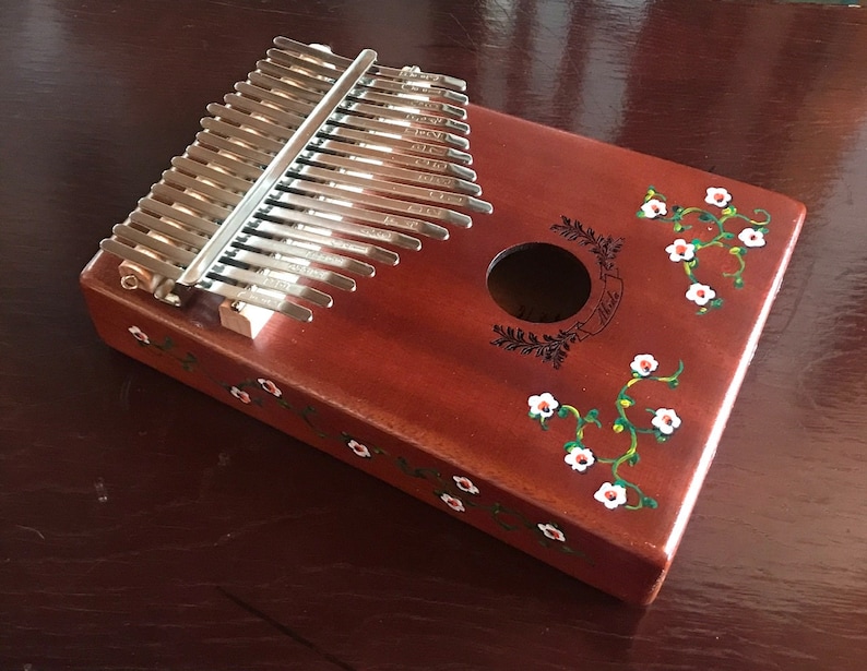 Hand-decorated Kalimba Daisy Vine Design - Etsy