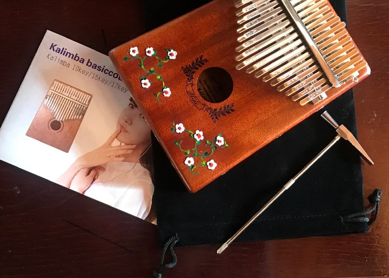 Hand-decorated Kalimba Daisy Vine Design - Etsy