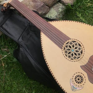 Arabic Oud: Beginner Oud With Abalone/scroll Design - Etsy