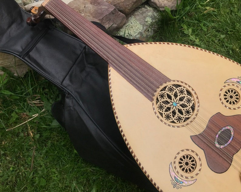Arabic Oud: Beginner Oud With Abalone/scroll Design - Etsy